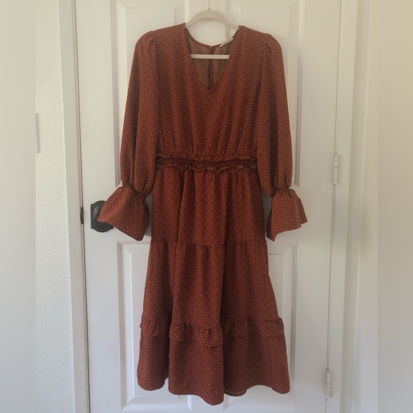 Roolee | Dresses | Roolee Terracotta Midi Dress | Poshmark